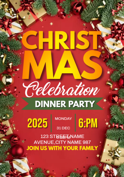 Christmas Celebration Template | PosterMyWall