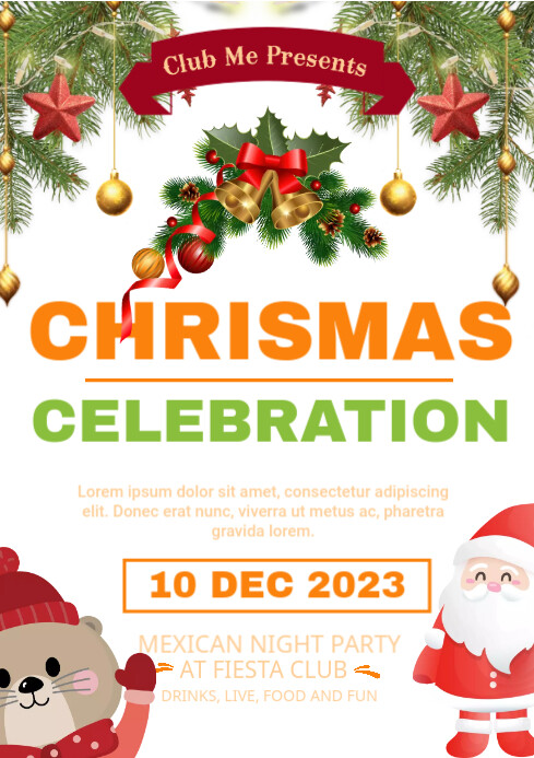 Christmas Celebration Template | PosterMyWall