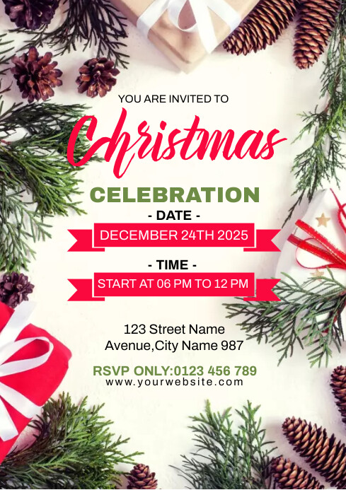 Christmas Celebration Template | PosterMyWall