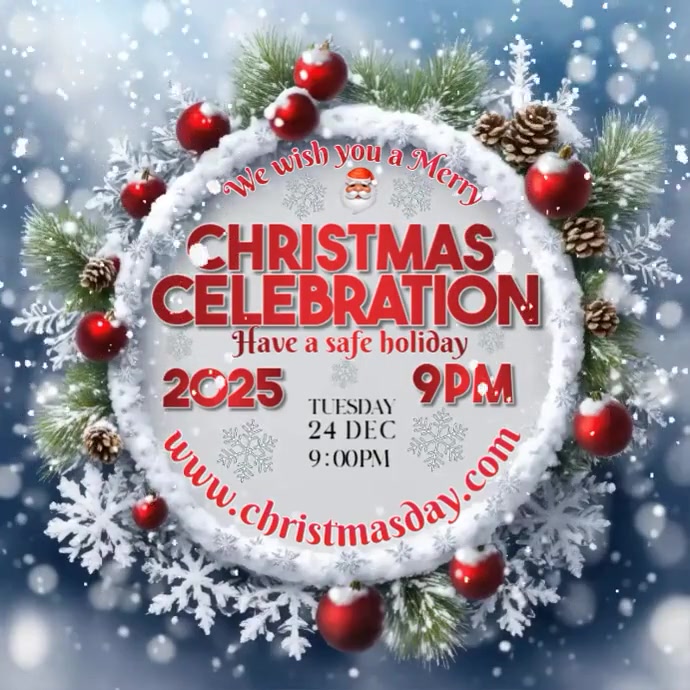 Christmas Celebration Event Ads Template | PosterMyWall