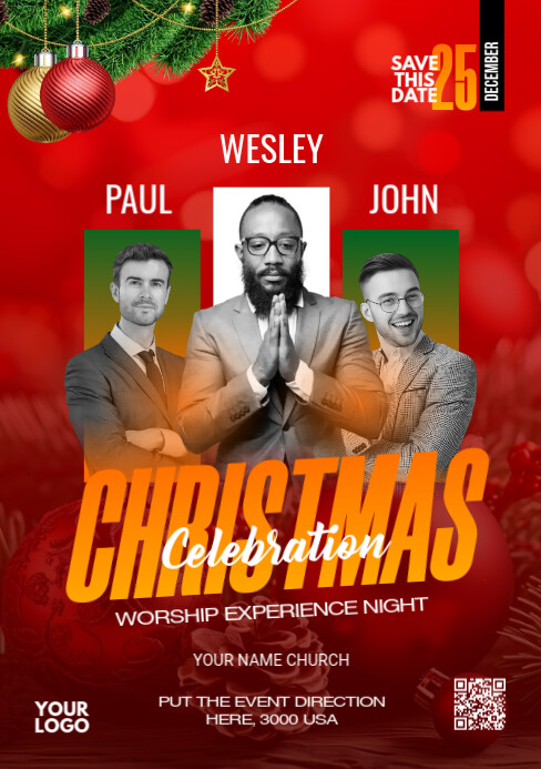 Christmas Celebration flyer Template | PosterMyWall