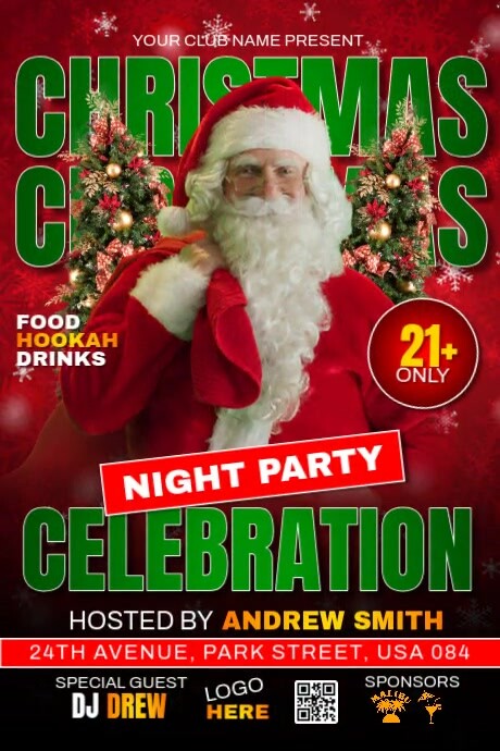 Christmas Celebration Night Template | PosterMyWall