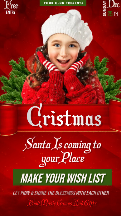 Christmas celebration poster Template | PosterMyWall