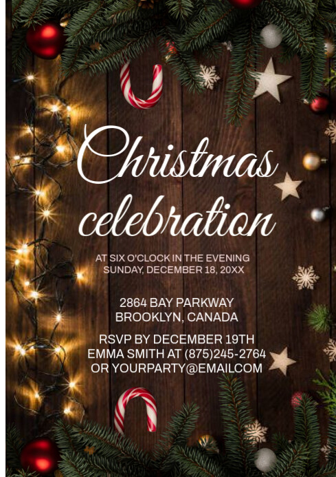 Christmas Celebration Template | PosterMyWall