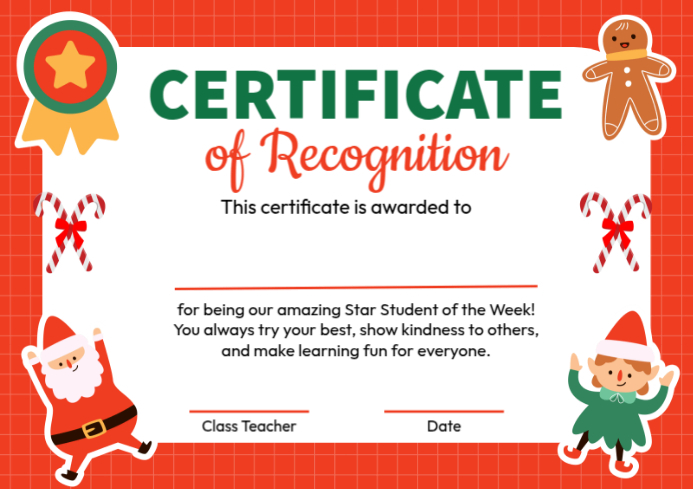 Plantilla de Christmas Certificate | PosterMyWall