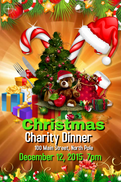 Christmas Charity Dinner | PosterMyWall
