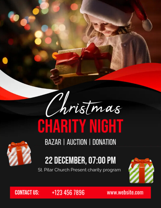 Christmas charity event flyer Template | PosterMyWall