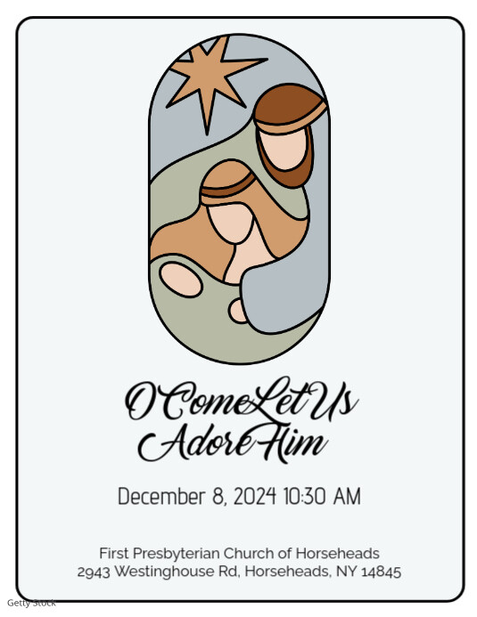 Christmas Church Bulletin Cover Template | PosterMyWall