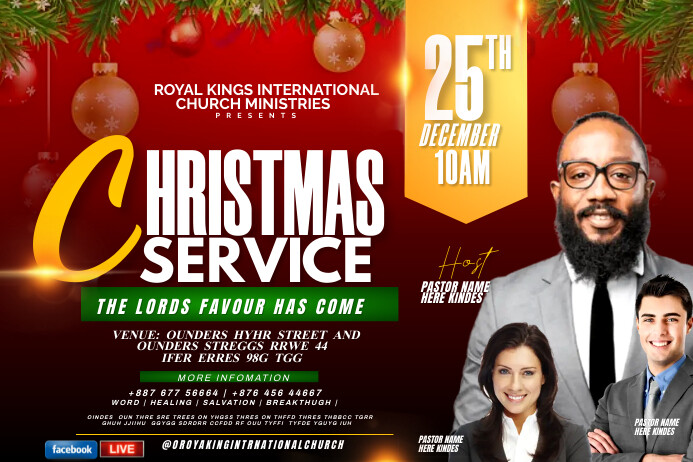 christmas church Template | PosterMyWall