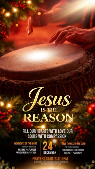 Plantilla de Christmas church event | PosterMyWall