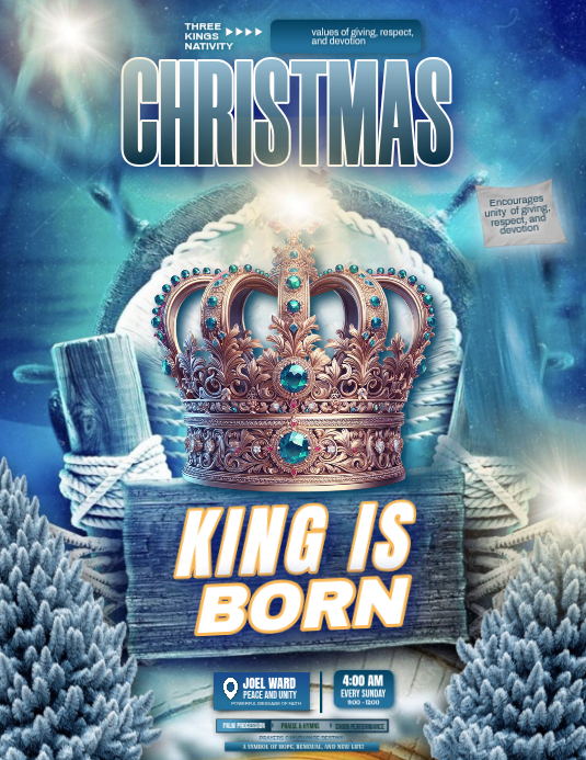 Christmas church event Template | PosterMyWall