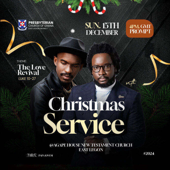 Christmas Church Event Poster Template | PosterMyWall