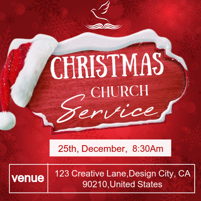 Christmas church flyer Template | PosterMyWall