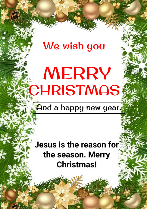 christmas church flyers Template | PosterMyWall