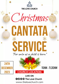 Christmas Church Service Template | PosterMyWall