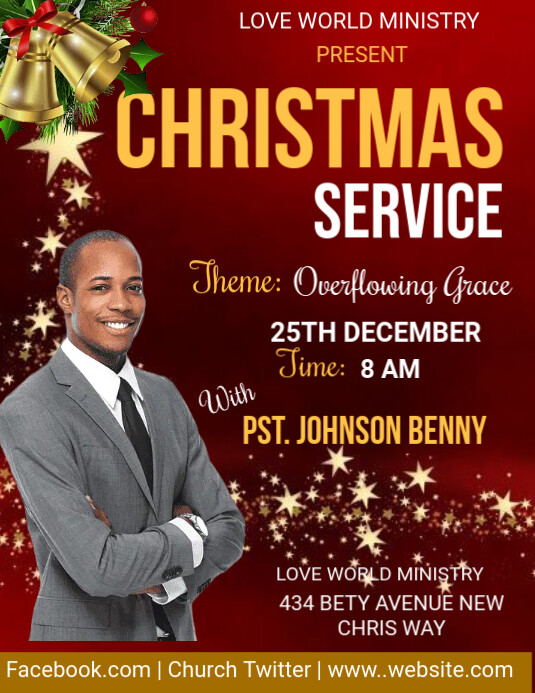 Copy of Christmas church service | PosterMyWall