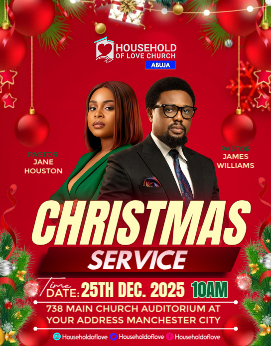 Copy of christmas church service | PosterMyWall
