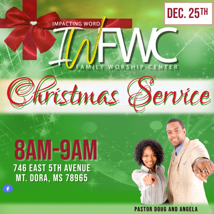 Copy of Christmas Church Service | PosterMyWall