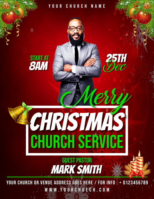 Christmas Church service | PosterMyWall