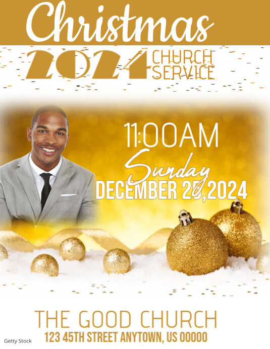 Christmas Church Service Template | PosterMyWall