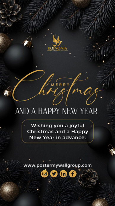 christmas church service flyer template | PosterMyWall