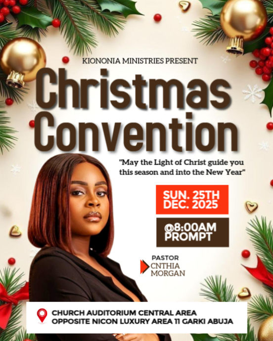 christmas church service flyer template | PosterMyWall