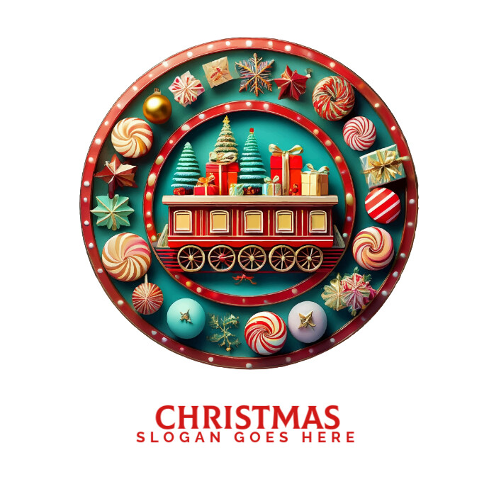 Copy of Christmas Circle Logo | PosterMyWall
