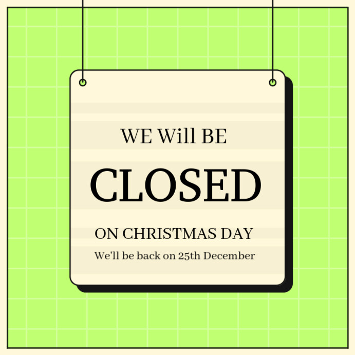 Christmas closed Template | PosterMyWall
