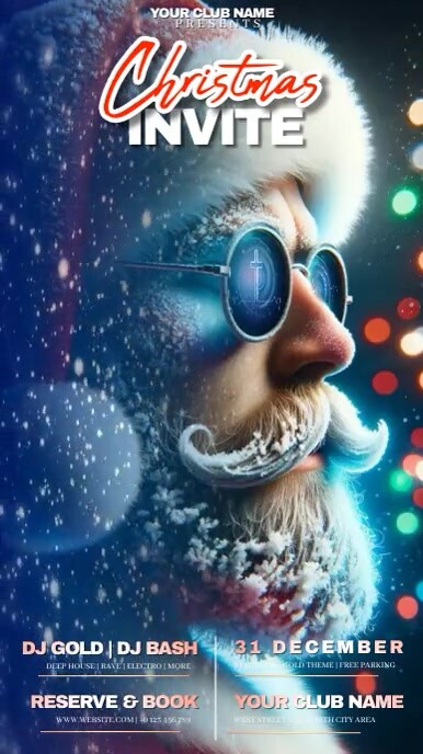 CHRISTMAS CLUB party bash template | PosterMyWall