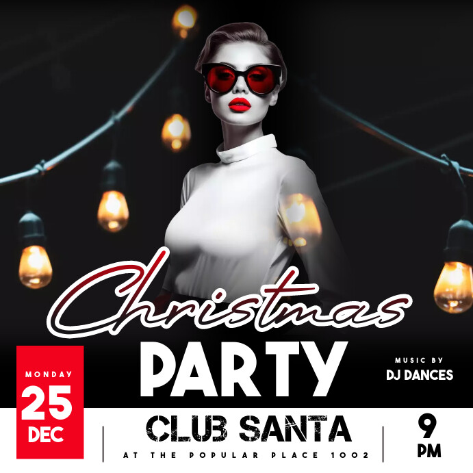 christmas club party Template | PosterMyWall