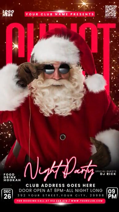 Christmas Club Party Template | PosterMyWall