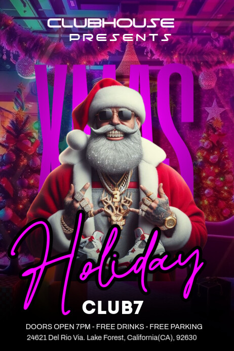 Copy of Christmas Club Party | PosterMyWall