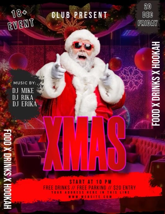 Copy of Christmas Club Party | PosterMyWall