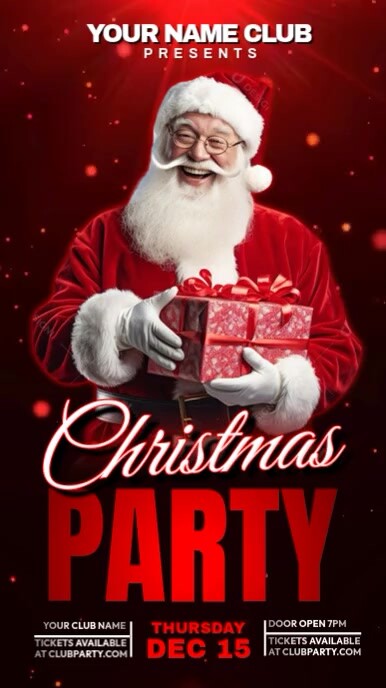 Christmas Club Party Template | PosterMyWall