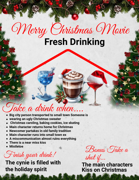 Plantilla de Christmas Cocktail | PosterMyWall