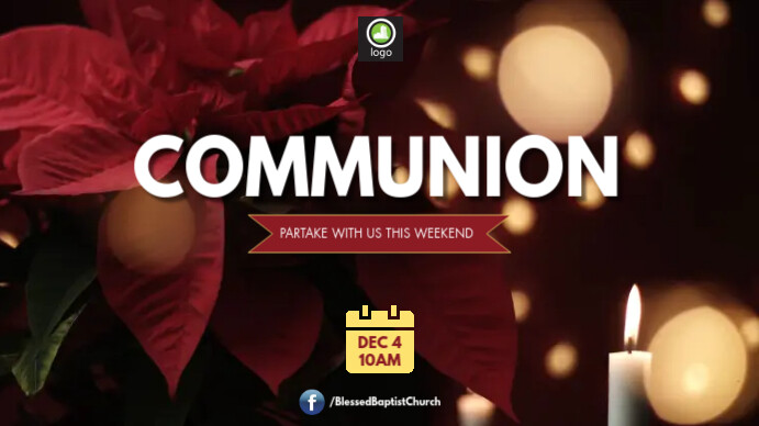 christmas Communion Service Template | PosterMyWall