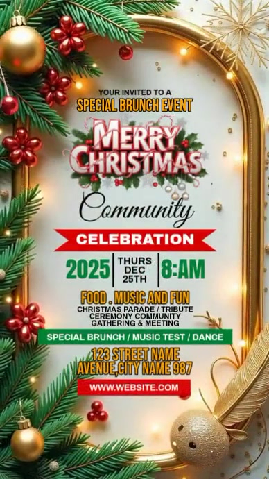 Christmas Community Celebration Template | PosterMyWall