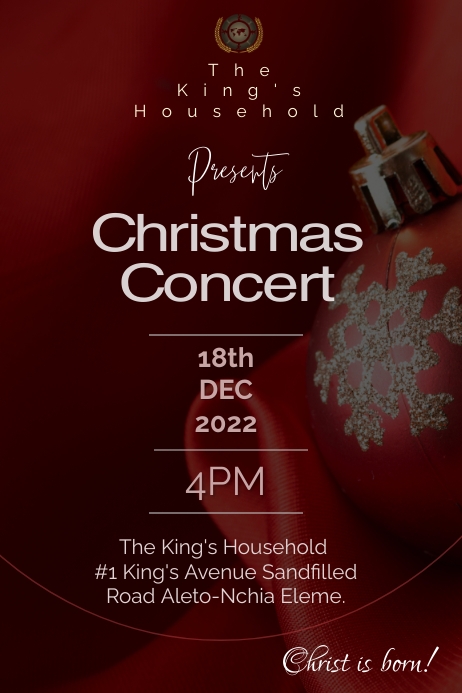 Copy of Christmas concert | PosterMyWall