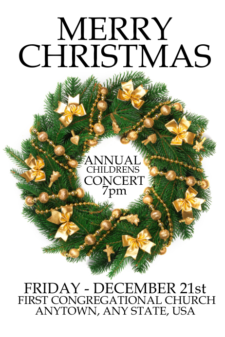 Christmas Concert Template | PosterMyWall