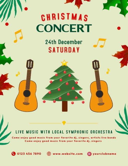 Christmas concert Template | PosterMyWall