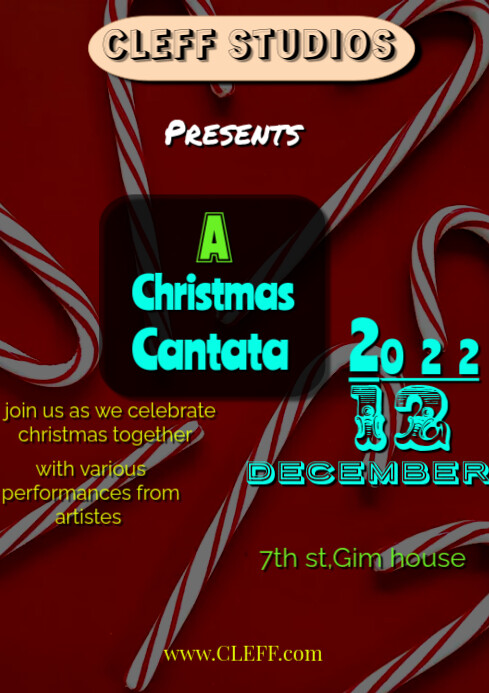 CHRISTMAS CONCERT Template | PosterMyWall