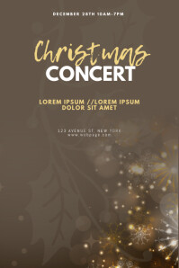 Christmas Concert Flyer Design TEmplate | PosterMyWall