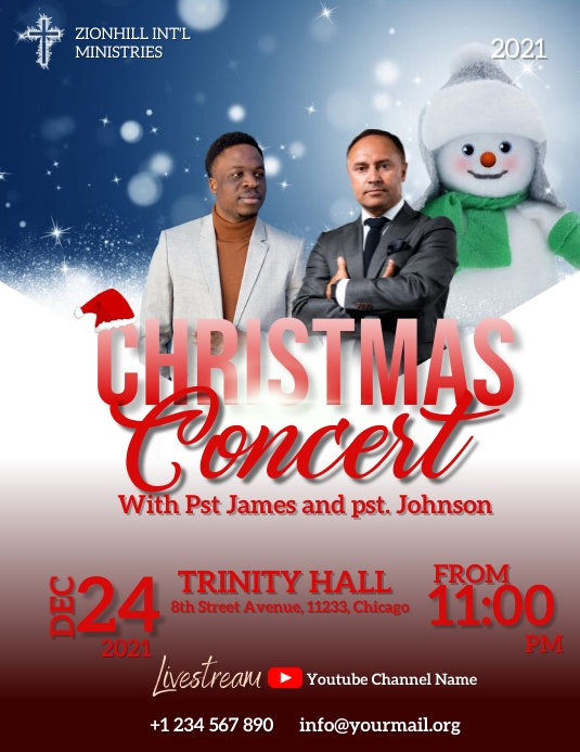 christmas concert flyer Template | PosterMyWall