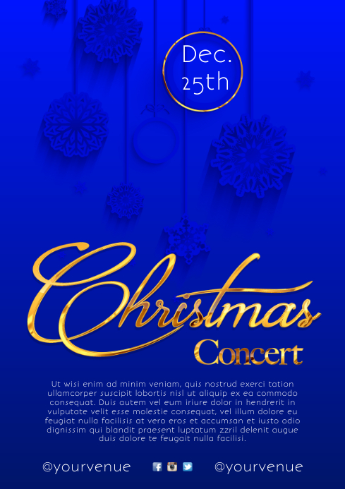Copy of Christmas concert flyer | PosterMyWall