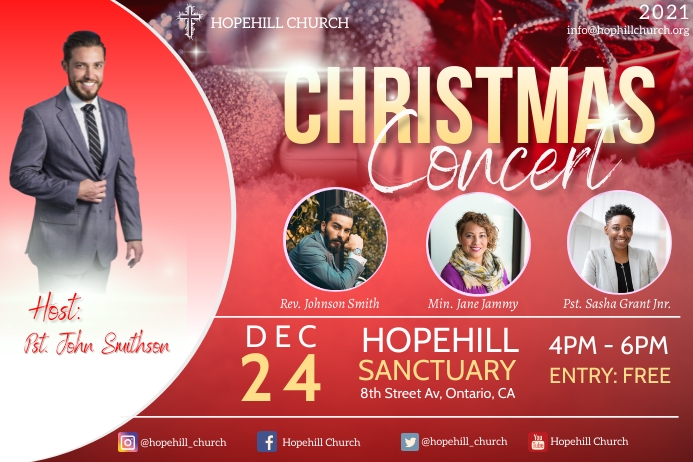 Copy of christmas concert flyer | PosterMyWall
