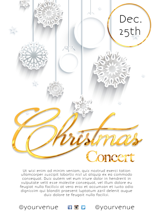 Copy of Christmas concert flyer | PosterMyWall