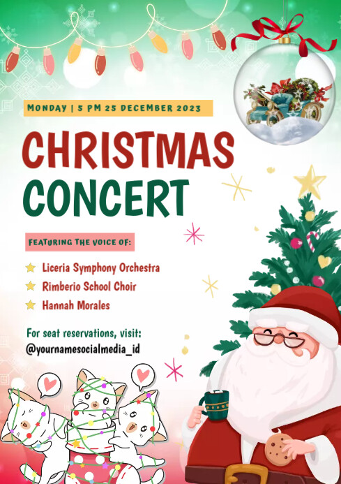 Christmas Concert Flyer Template | PosterMyWall