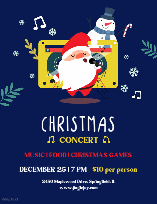 Christmas Concert Flyer Template | PosterMyWall