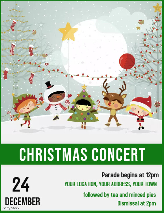 Copy of Christmas Concert Flyer poster advertising | PosterMyWall
