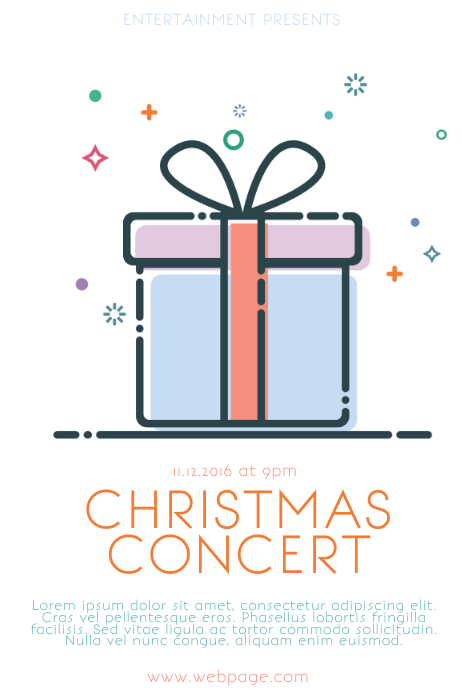 Christmas Concert Flyer Template | PosterMyWall